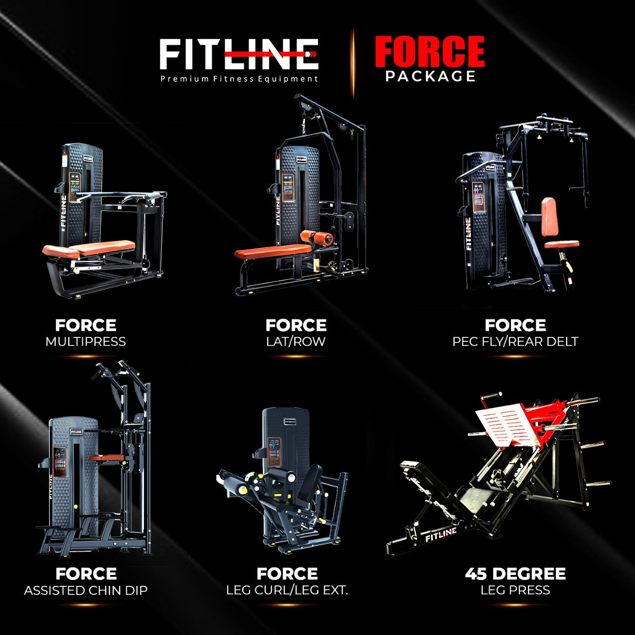 FitLine | Complete Gym Setup | Force Package (₹16.27L) – Fitline India